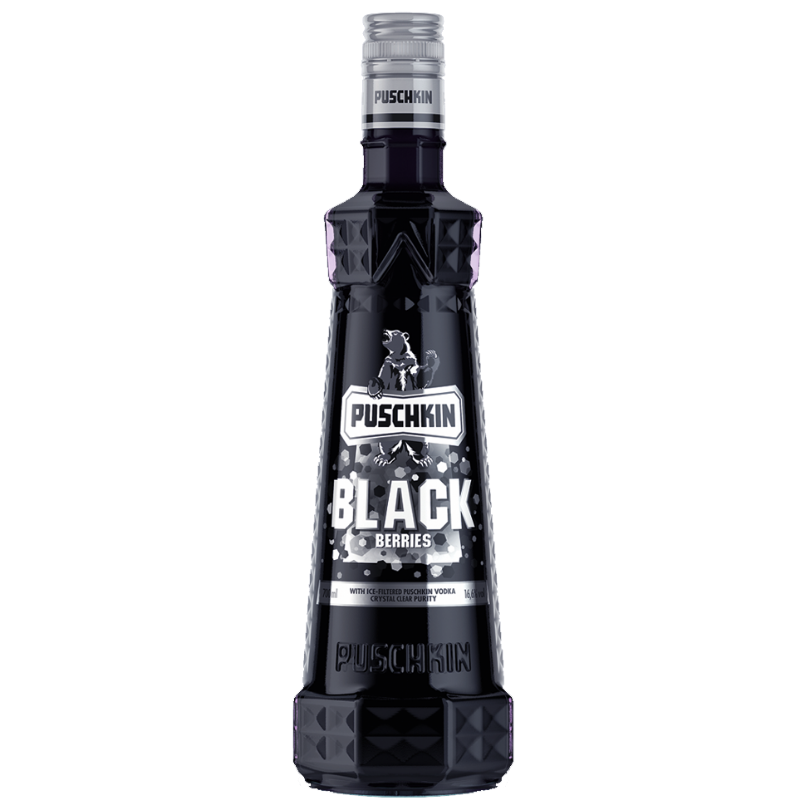 Puschkin Black Vodka Liqueur 16.5% 1Ltr - Logic International Ltd.